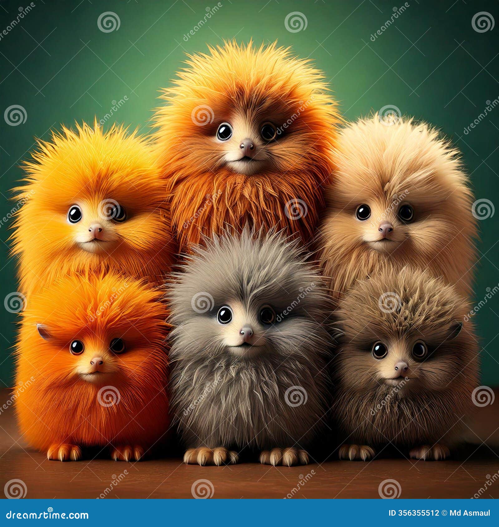 A Group Of Mischievous And Playful Little Red Devils Characters In ...