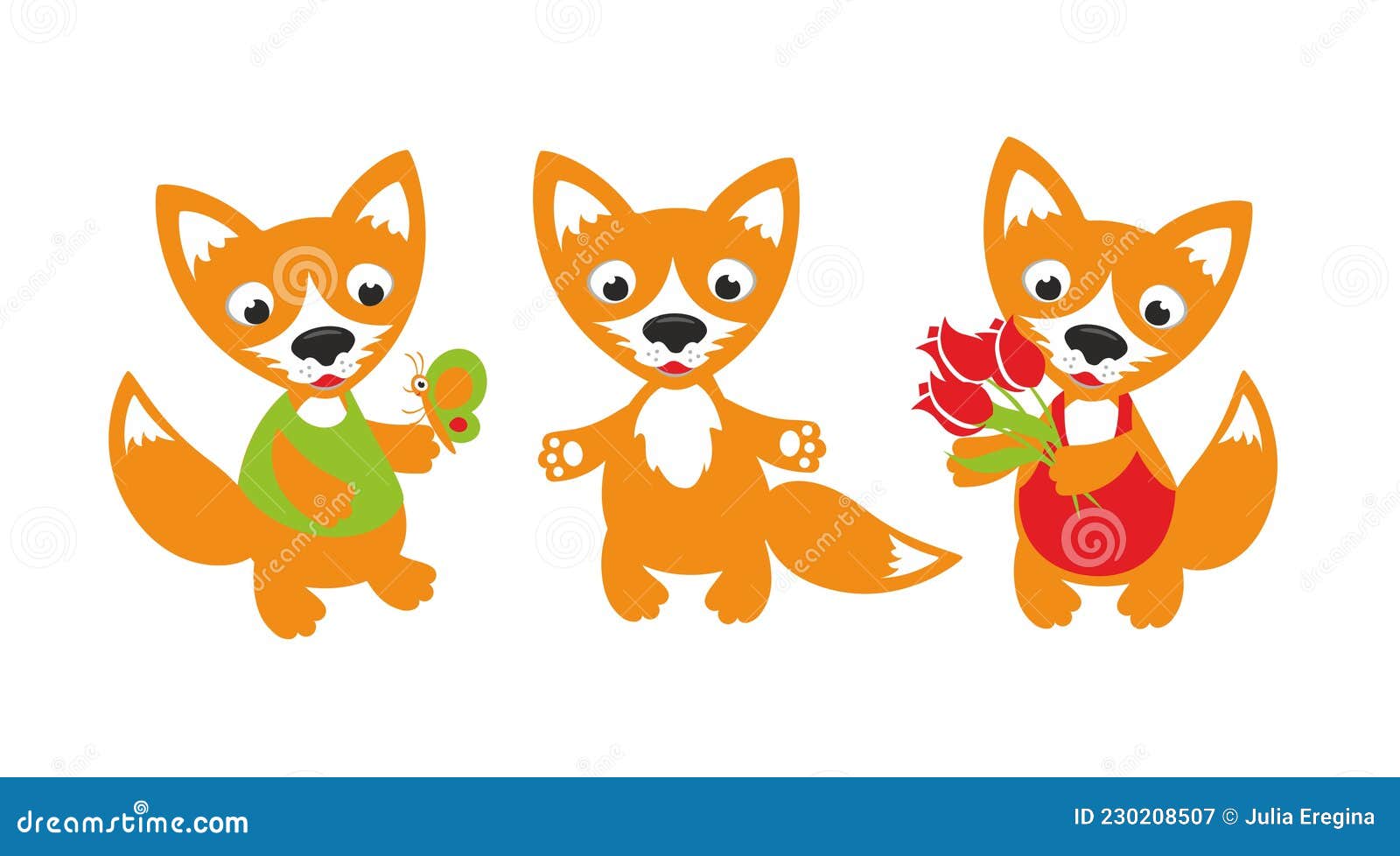 Friendly fox stock vector. Illustration of drawing, line - 230208507