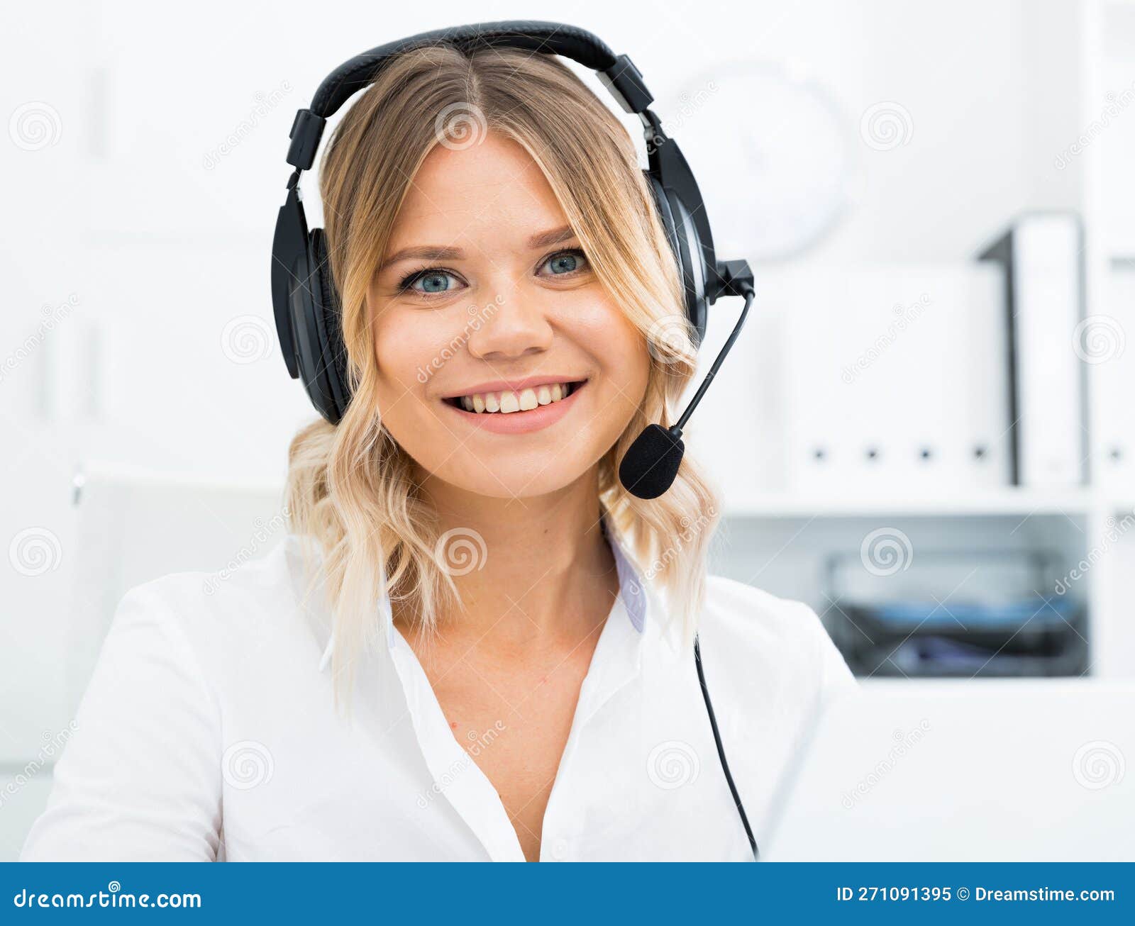 Friendly Girl Technical Support Person or Call Center Manager in the ...