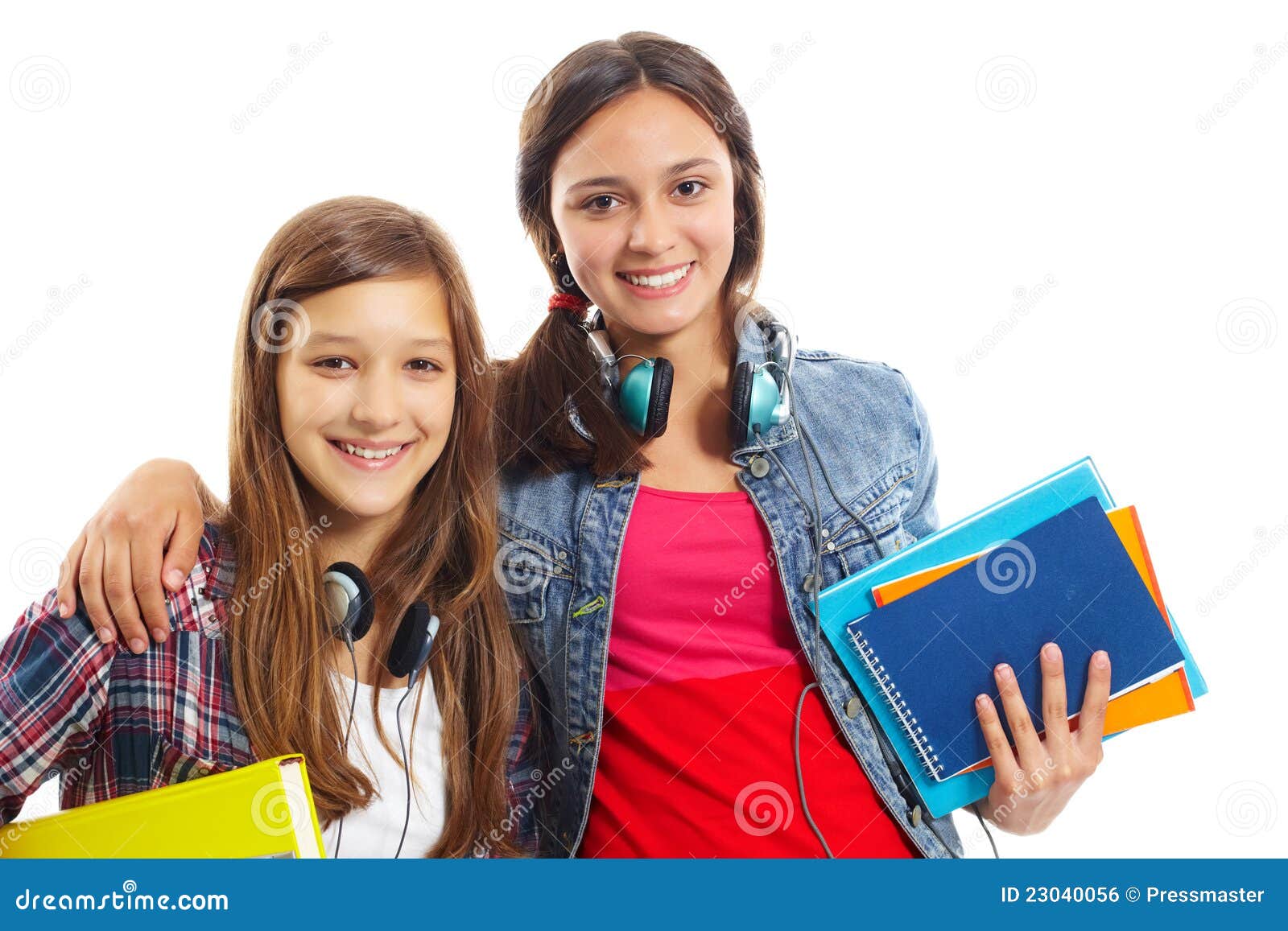 Friendly girls stock photo. Image of female, hugging - 23040056