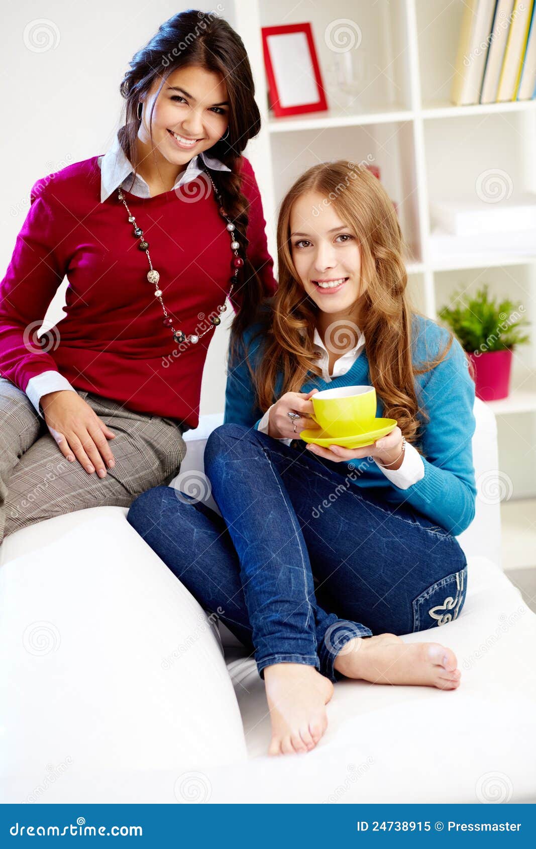 Friendly girls stock image. Image of cute, elegance, human - 24738915