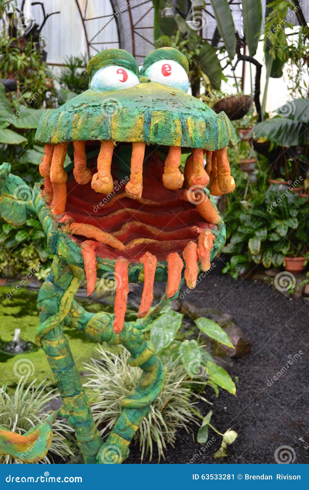 Friendly Green Monster stock image. Image of childish - 63533281