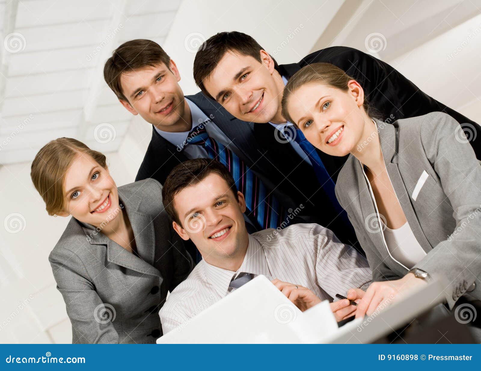 Friendly group stock photo. Image of businesspeople, contemporary - 9160898