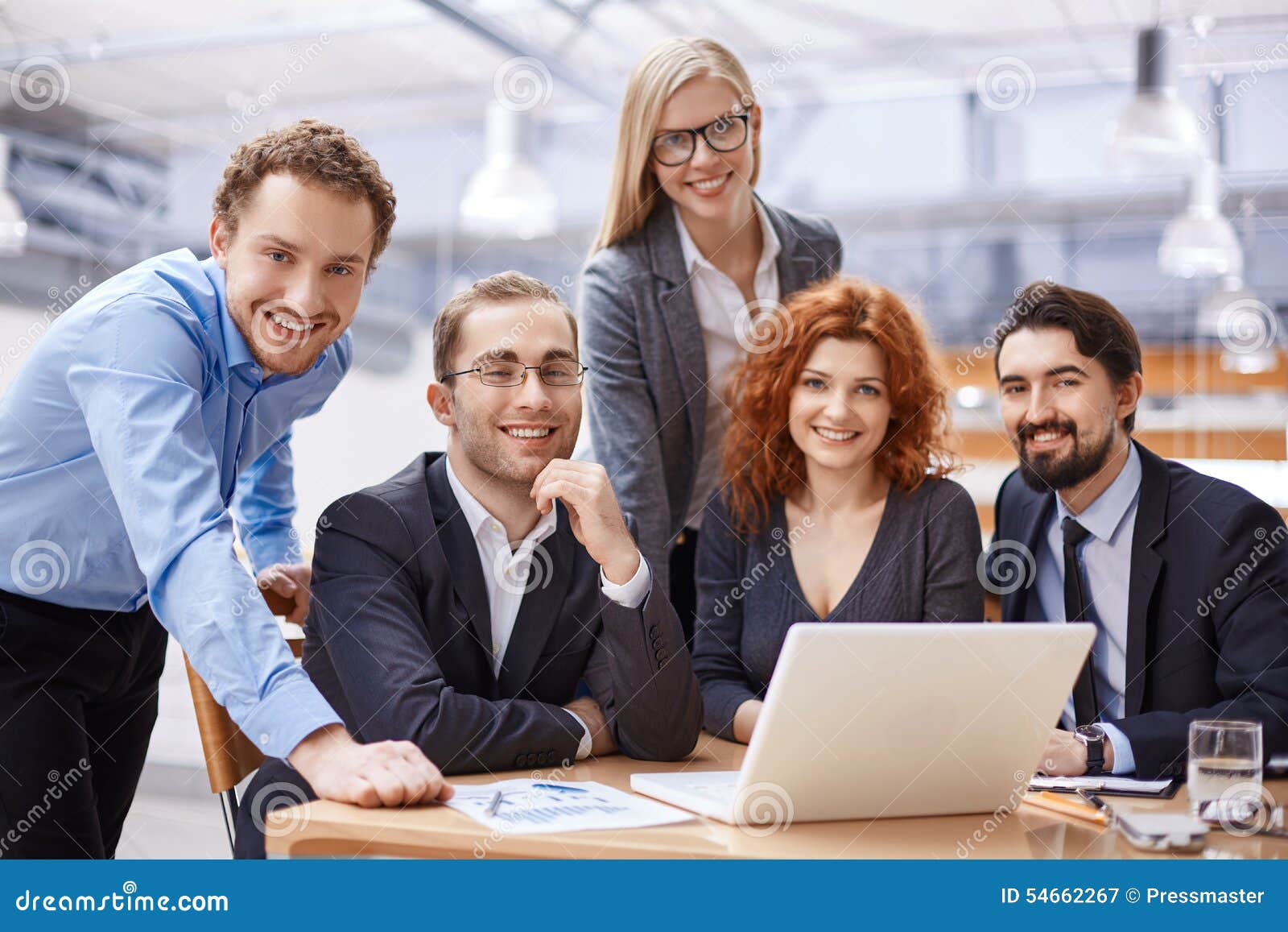 Friendly group stock image. Image of smiling, planning - 54662267