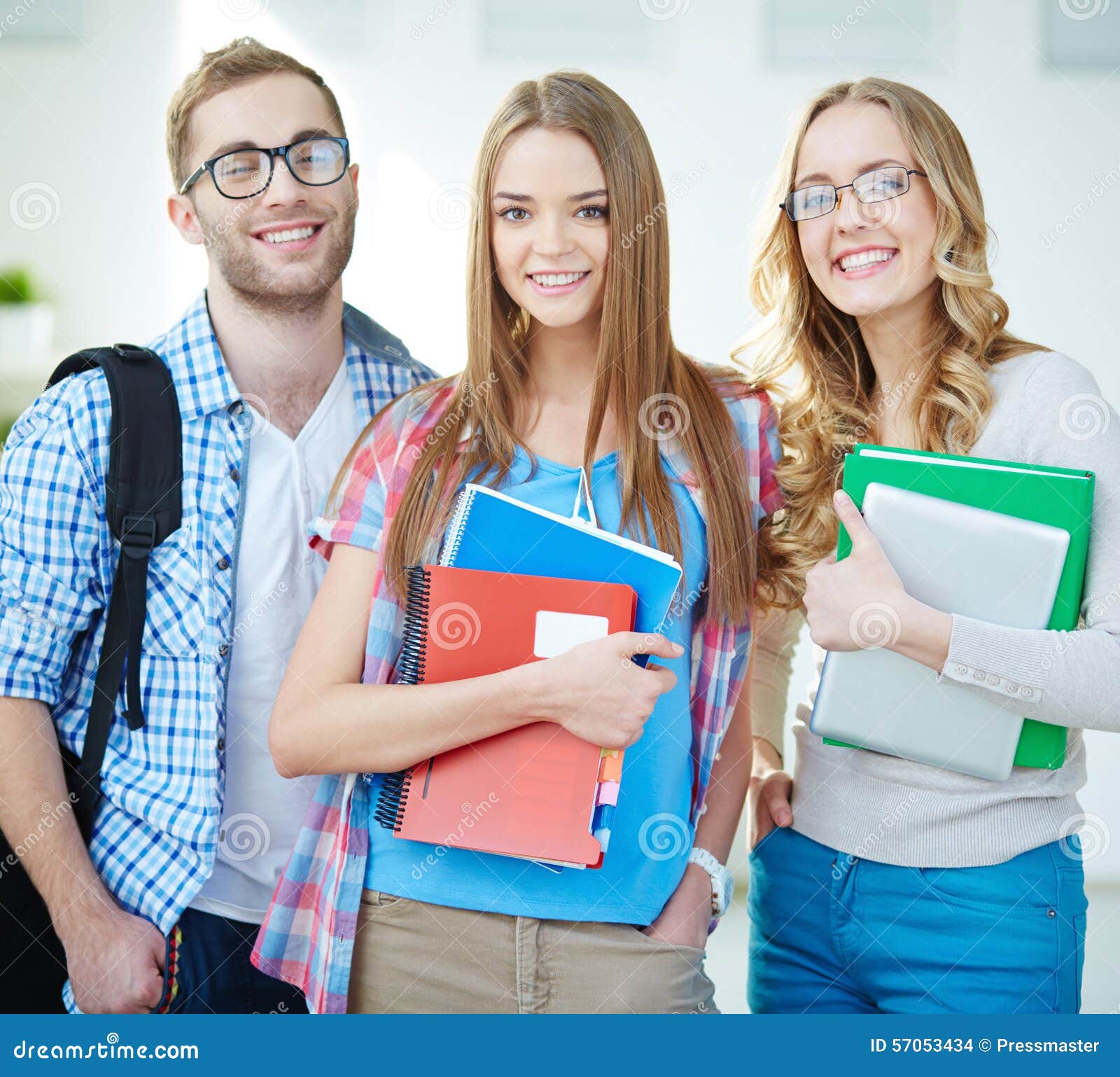 Friendly groupmates stock photo. Image of adult, positive - 57053434