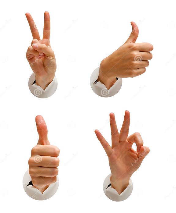 Friendly hand signs stock photo. Image of body, finger - 7152086