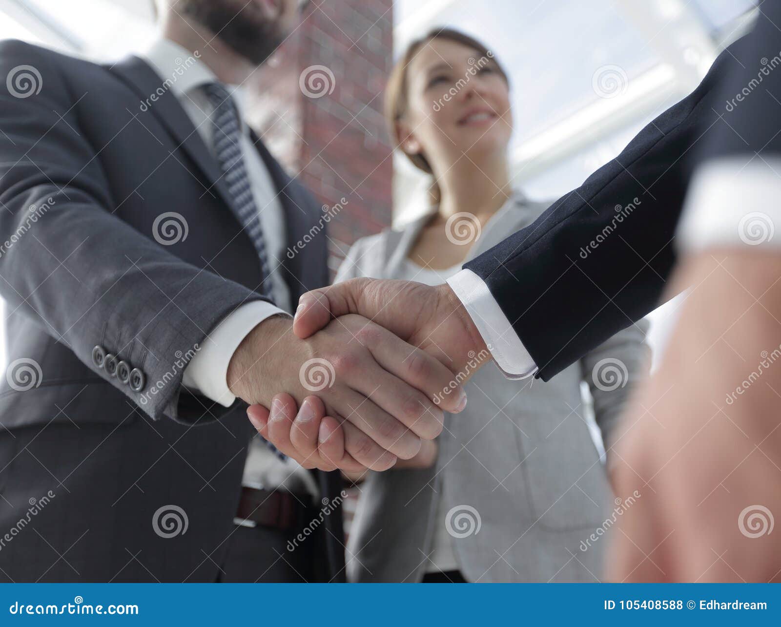 Friendly Handshake of Business People. Stock Photo - Image of ...