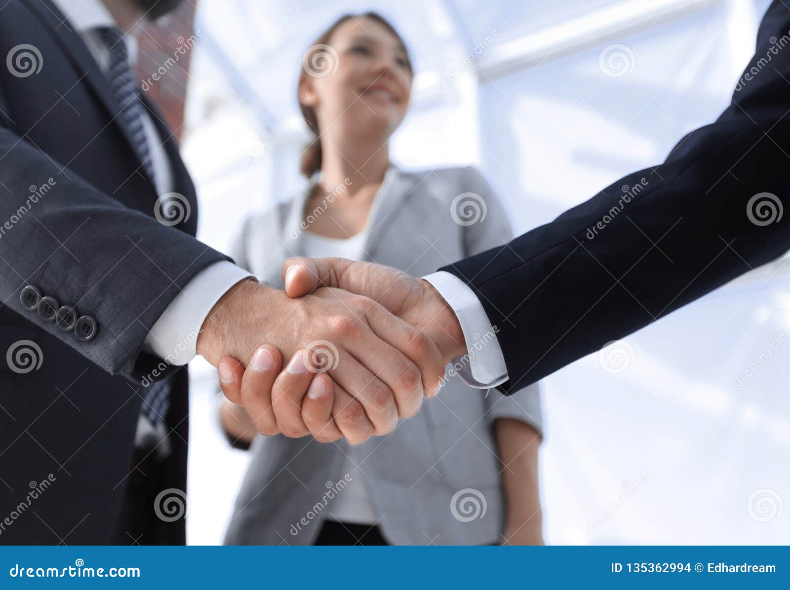Friendly Handshake of Business People. Stock Photo - Image of ...