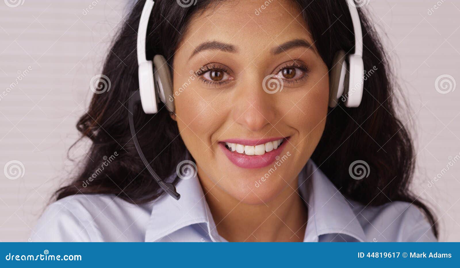 Friendly Hispanic Customer Service Stock Image - Image of communication ...