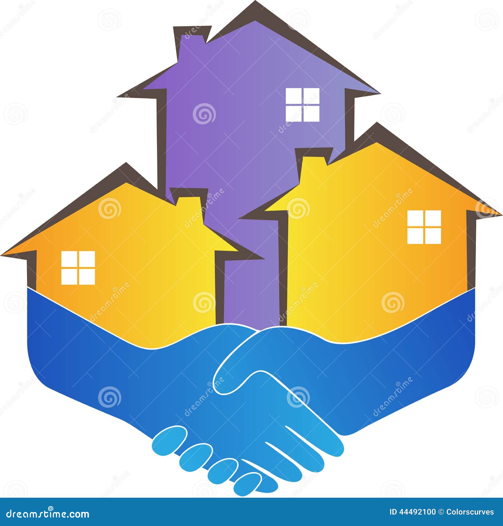 Friendly home builders stock vector. Illustration of fingers - 44492100