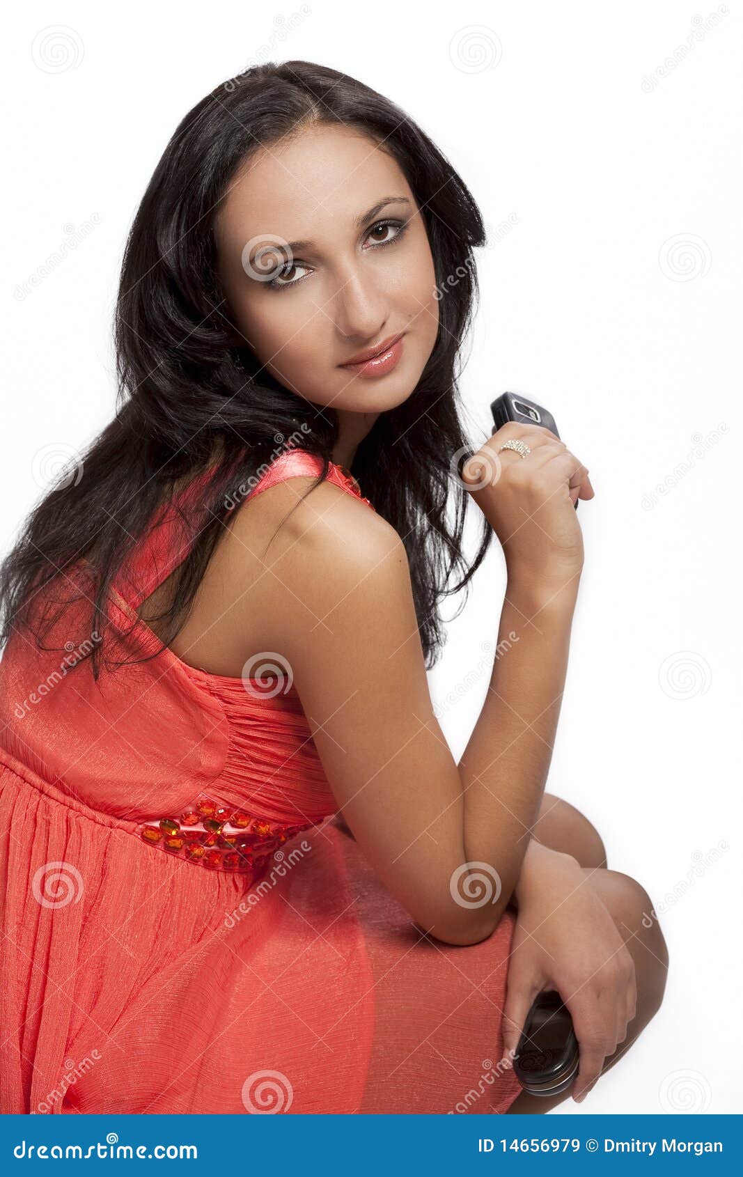 Friendly look stock image. Image of dress, color, long - 14656979