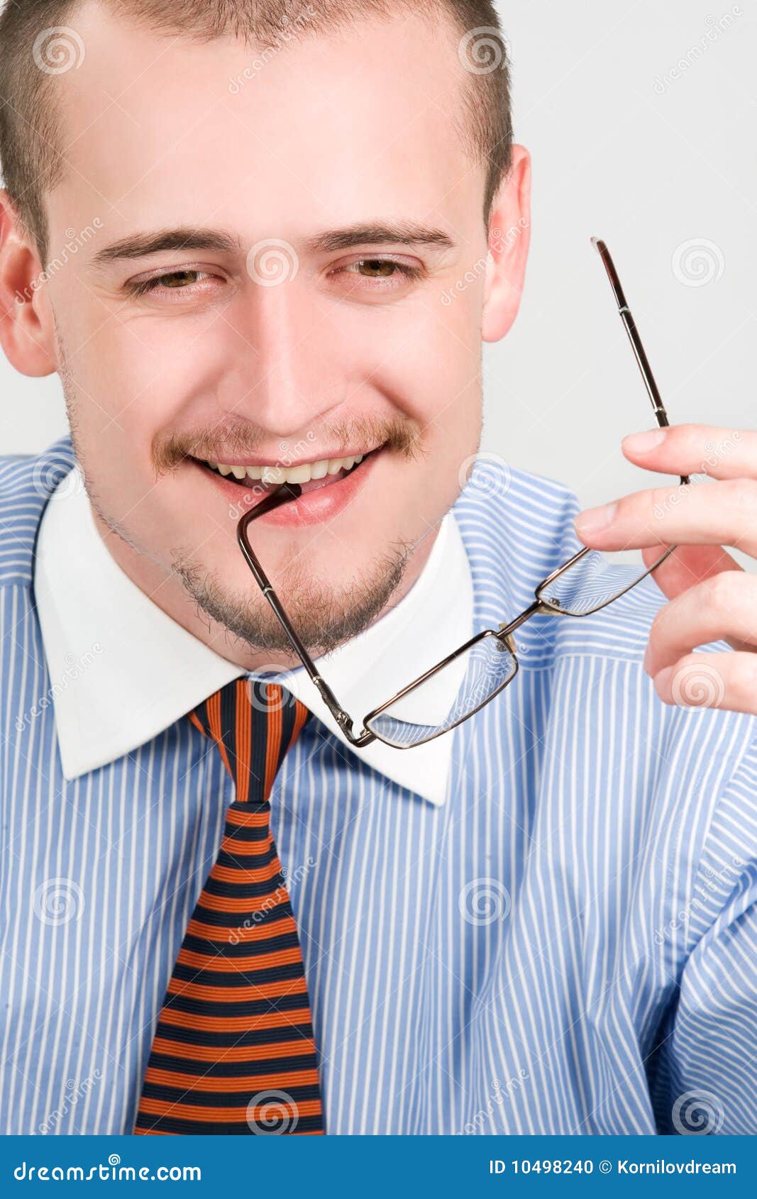 Friendly Looking Manager Portrait Stock Photo - Image of shirt ...
