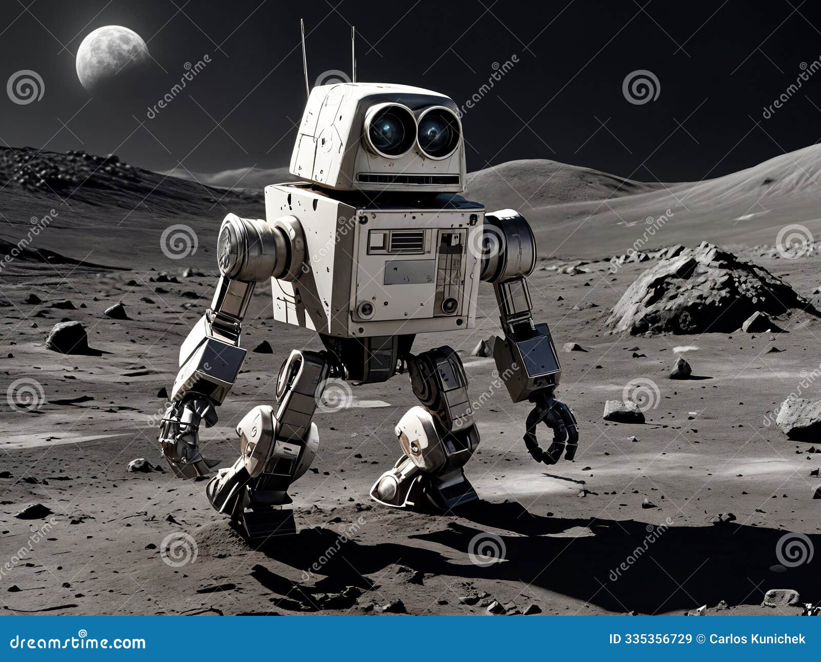 A Friendly-looking Robot with a Distinctive, Square-shaped Body and ...