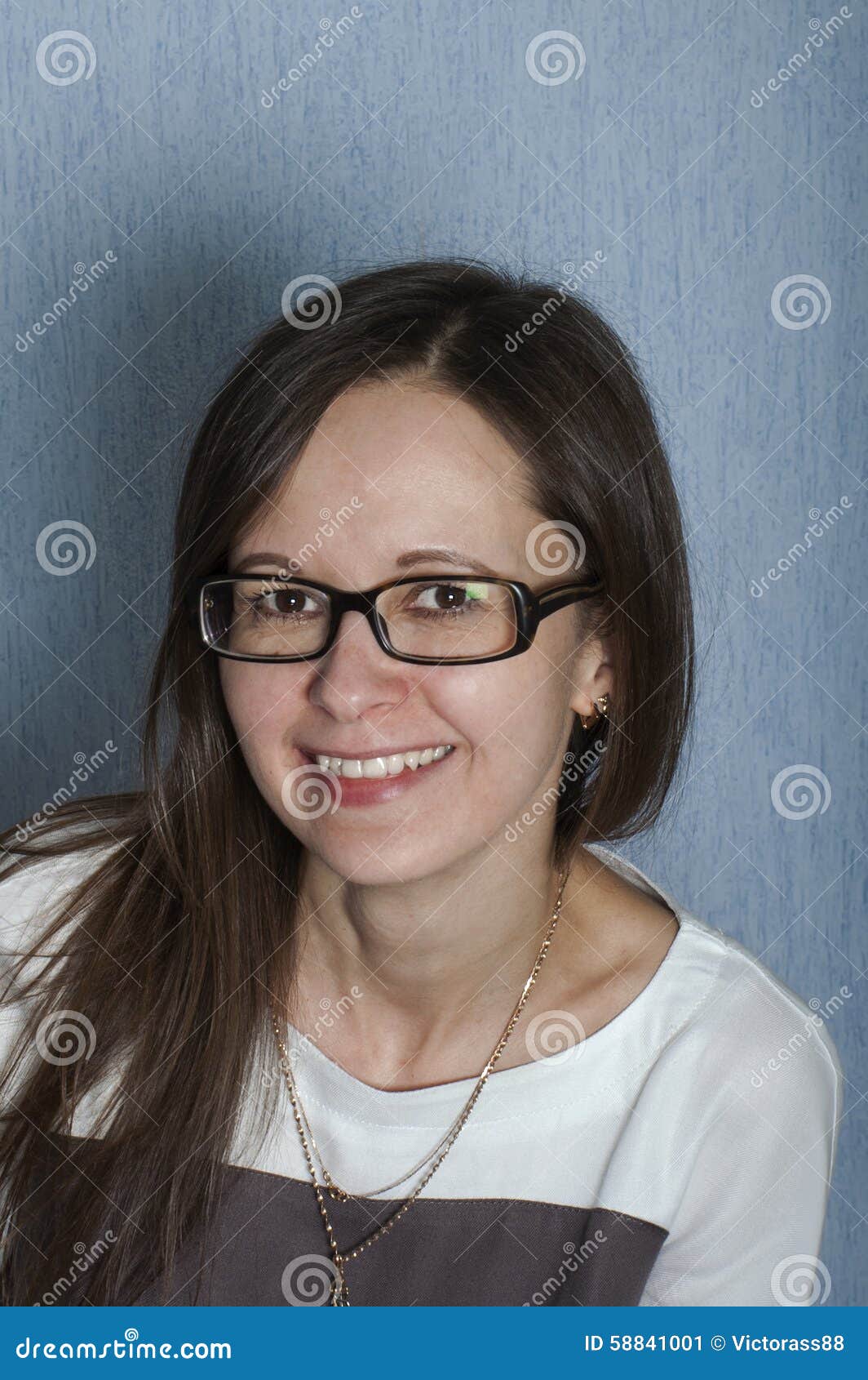 Friendly Looking Woman stock image. Image of person, female - 58841001