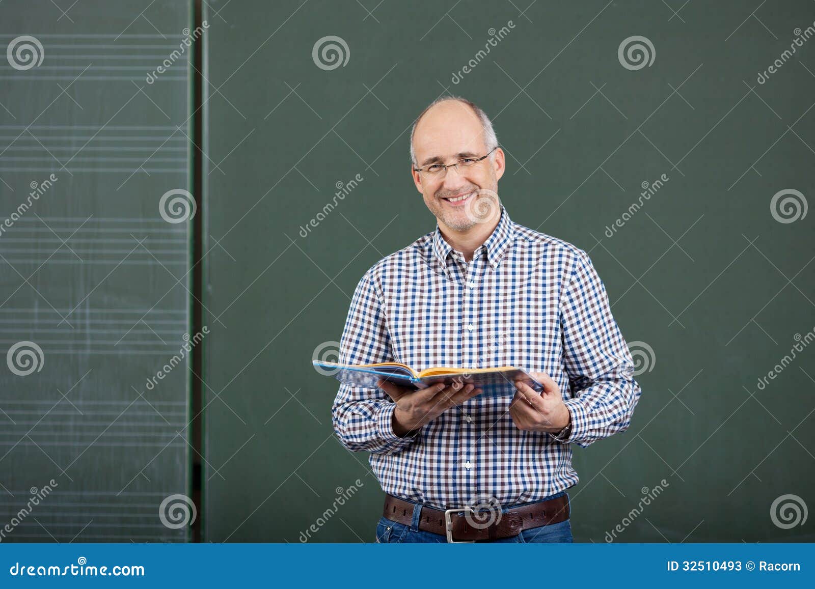 Friendly Male Teacher Teaching Stock Image - Image of information ...