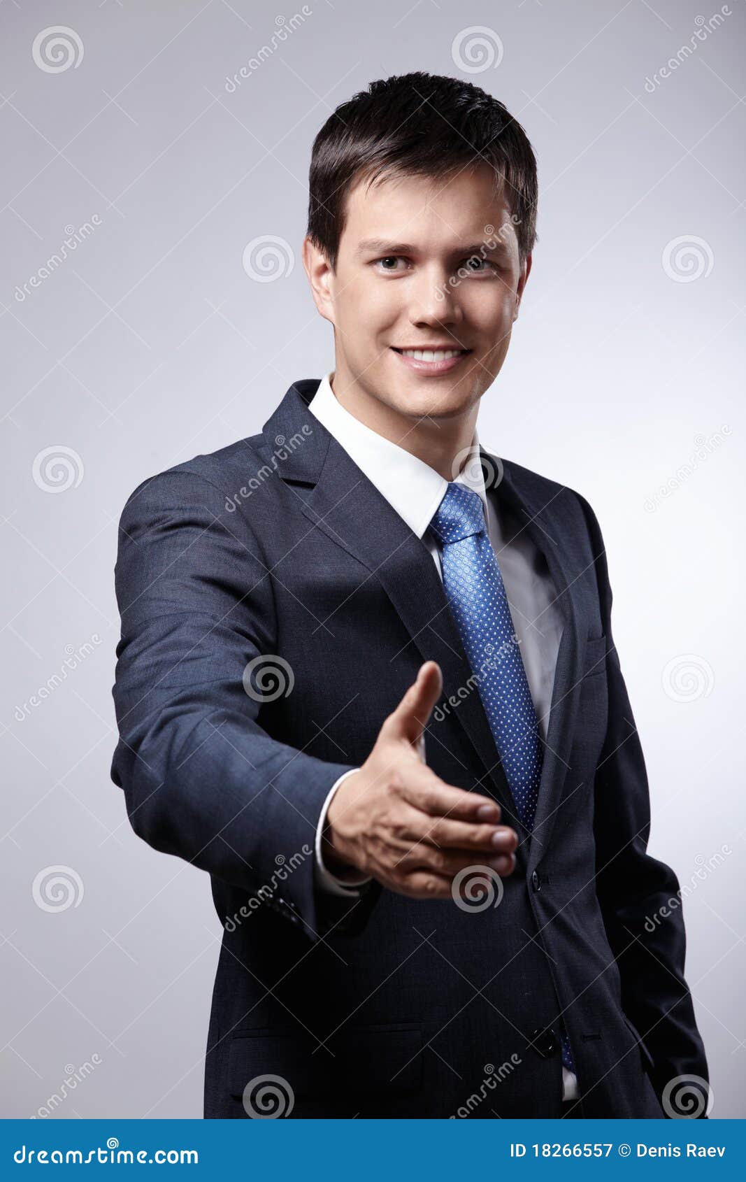 Friendly man stock image. Image of business, black, isolated - 18266557