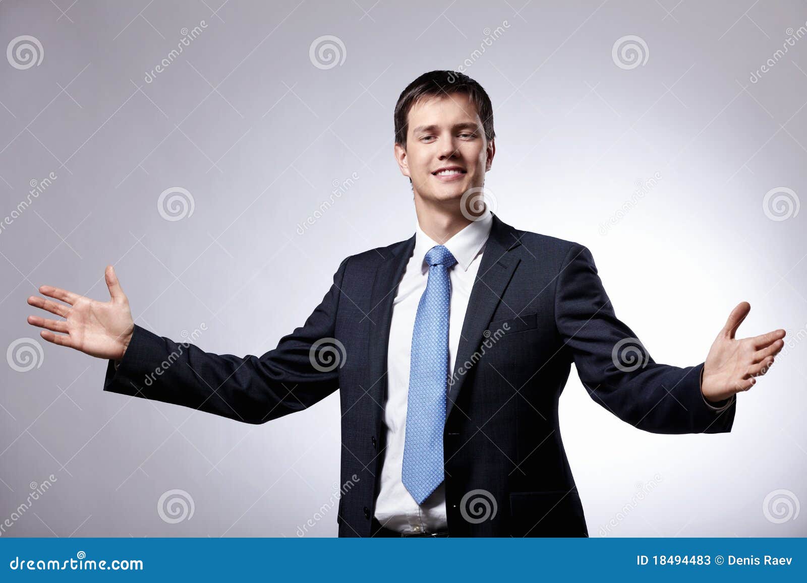 Friendly man stock image. Image of dressed, business - 18494483