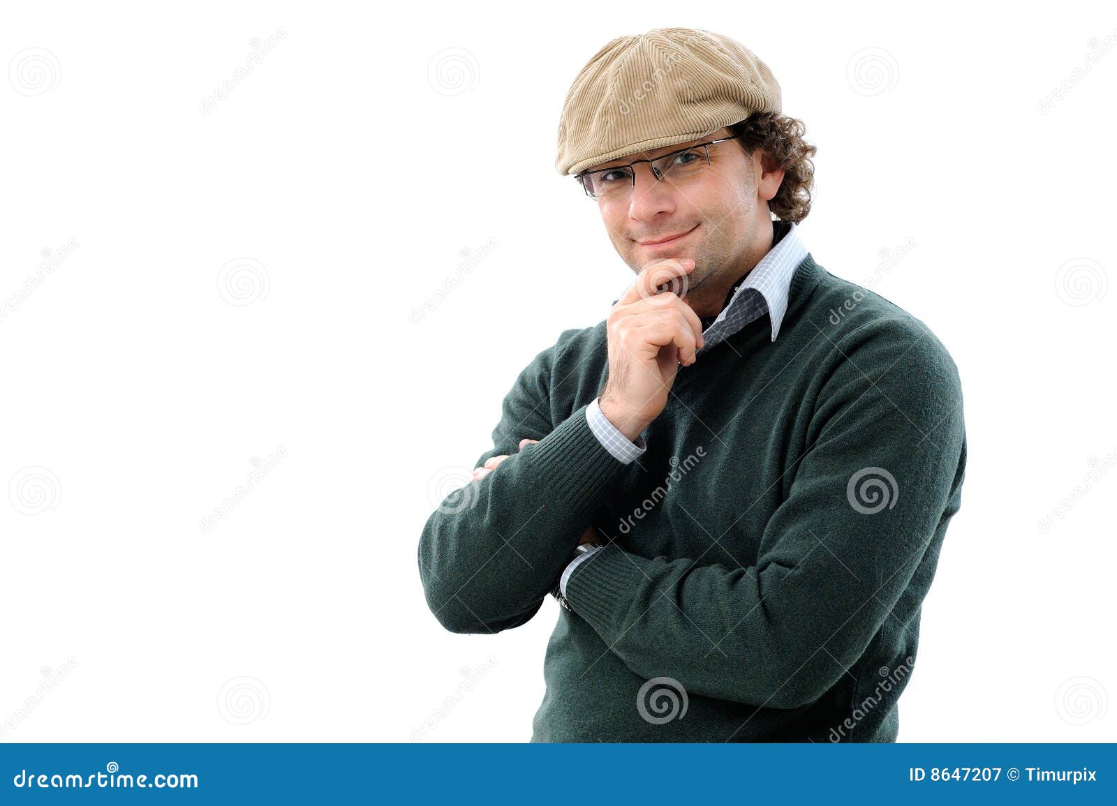 Friendly man stock image. Image of handsome, face, confident - 8647207