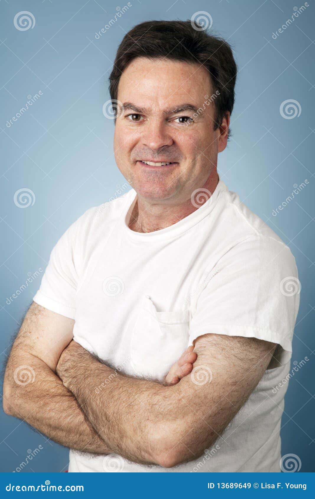 Friendly Man Portrait stock image. Image of ordinary - 13689649