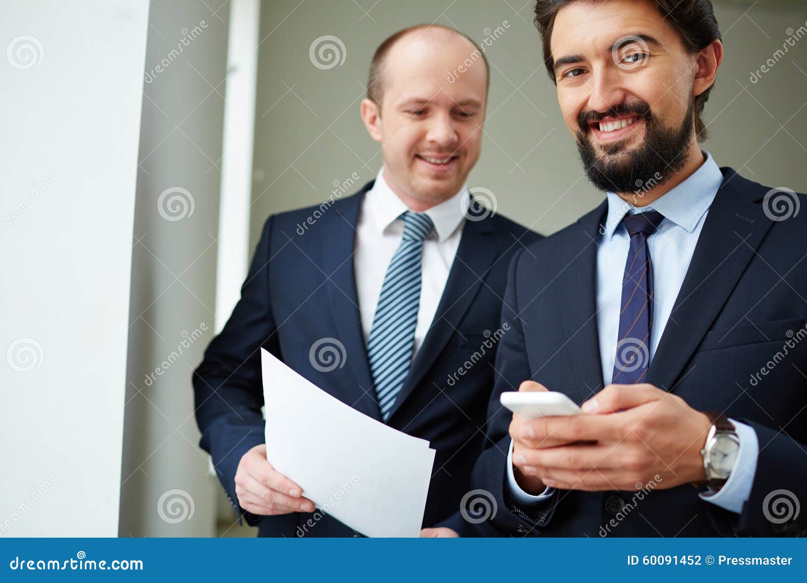 Friendly managers stock photo. Image of elegant, contemporary - 60091452