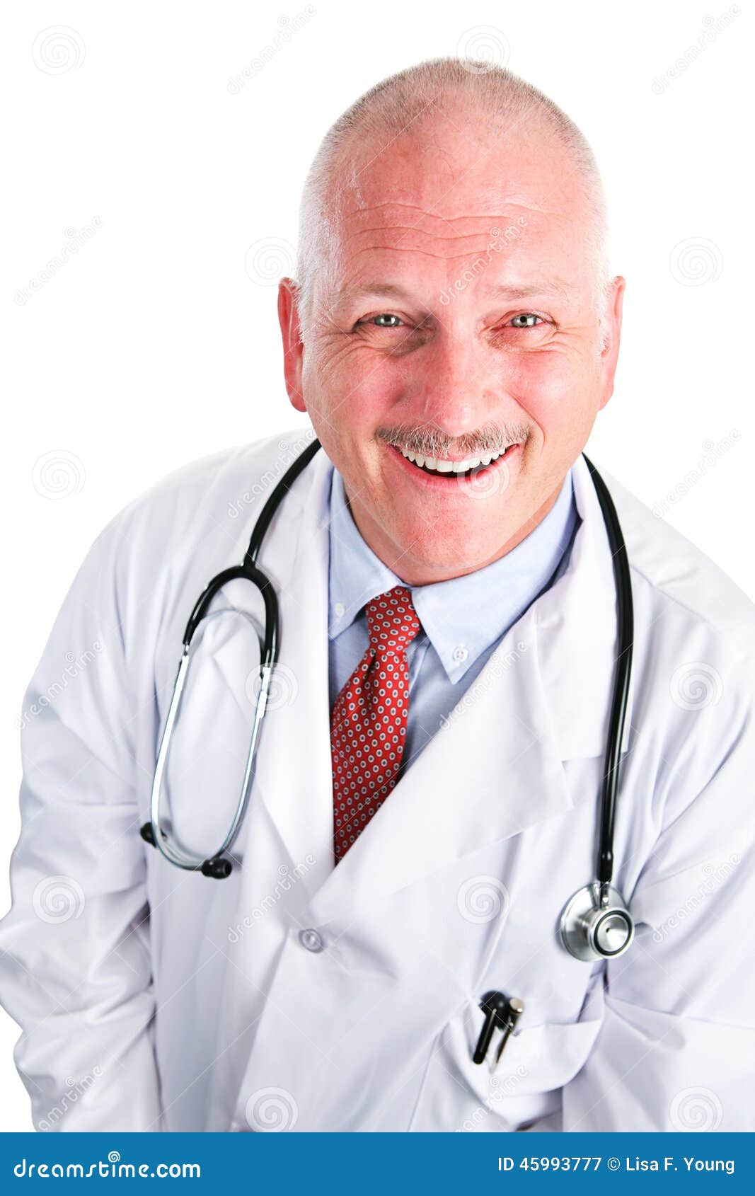 Friendly Mature Doctor stock image. Image of eyes, people - 45993777