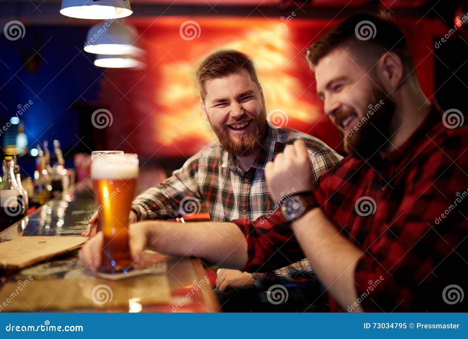 Friendly men stock image. Image of refreshment, caucasian - 73034795