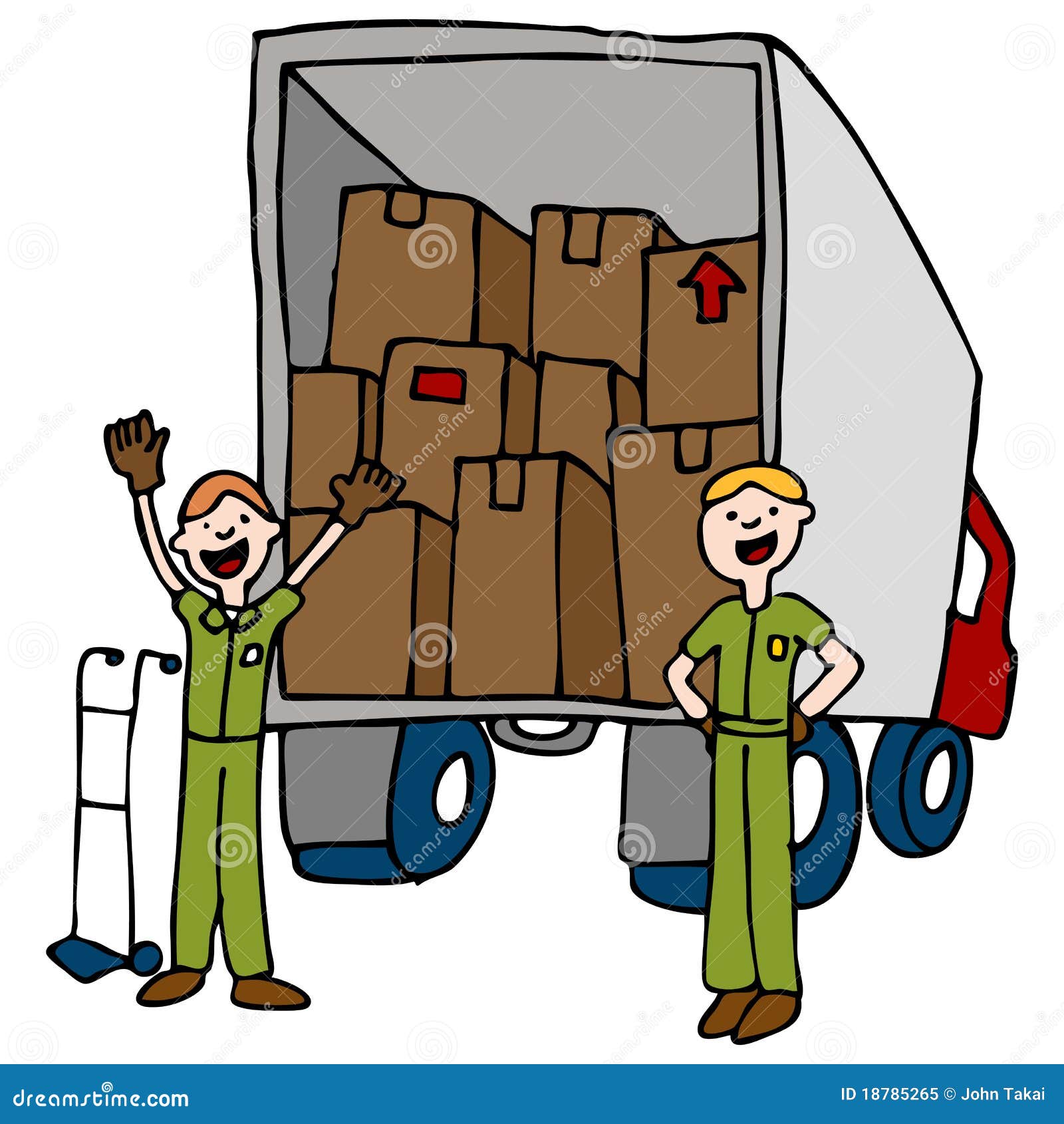 Friendly Moving Company stock vector. Illustration of moving - 18785265