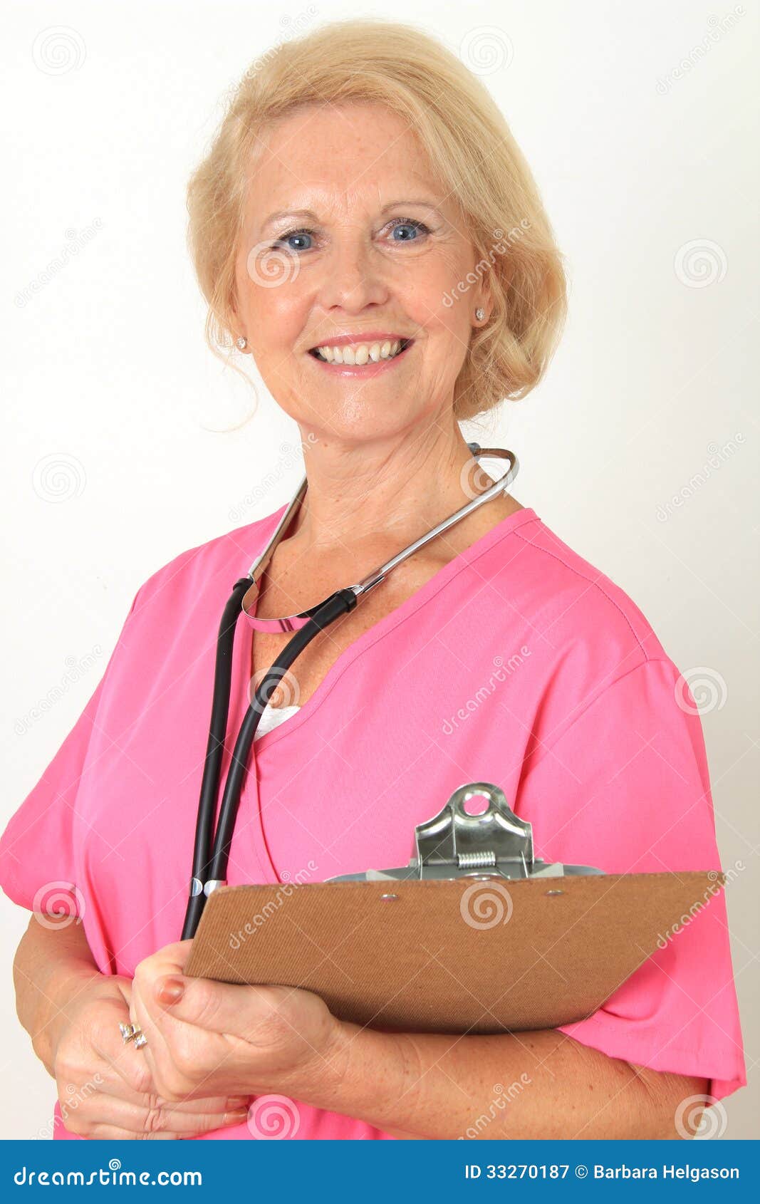 Friendly nurse stock image. Image of care, mature, female - 33270187