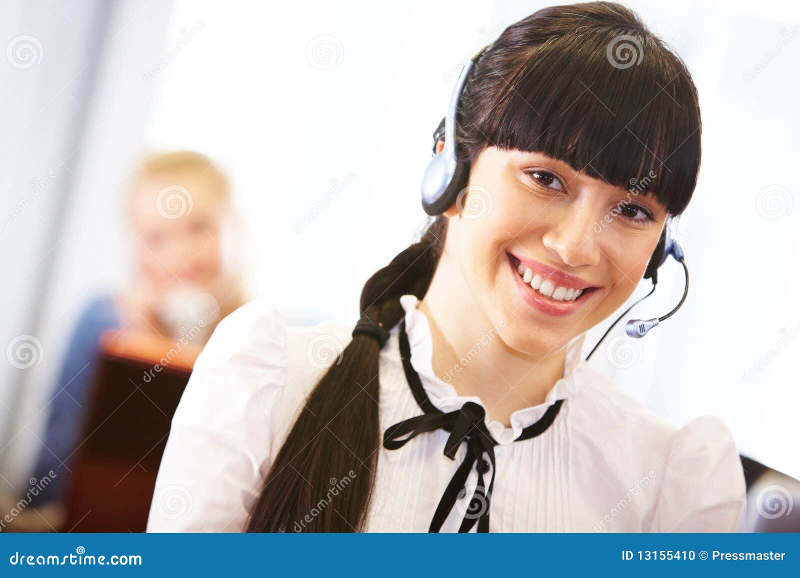 Friendly operator stock photo. Image of executive, career - 13155410