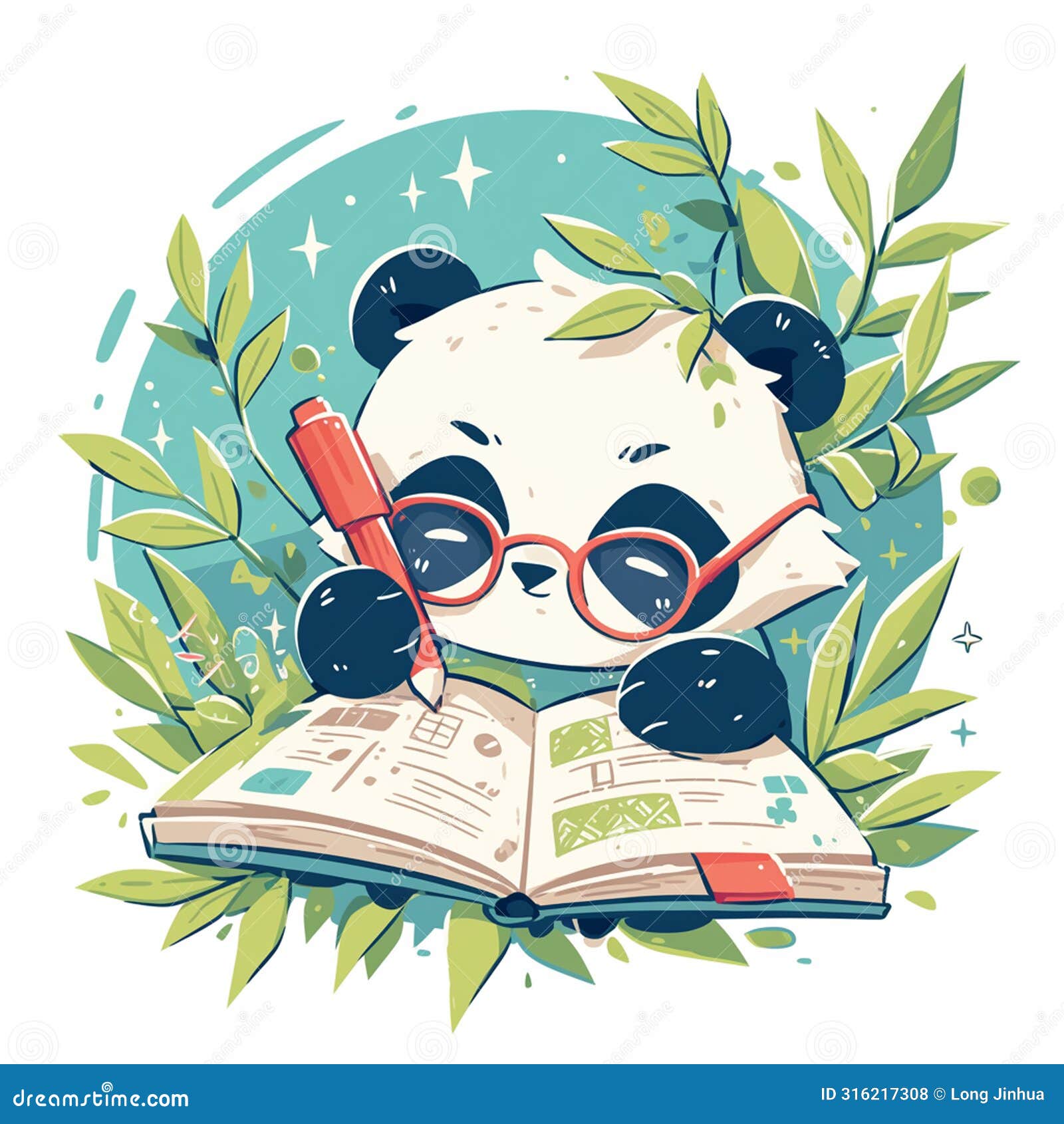 Friendly Panda Silhouette Icon Logo Stock Image | CartoonDealer.com ...