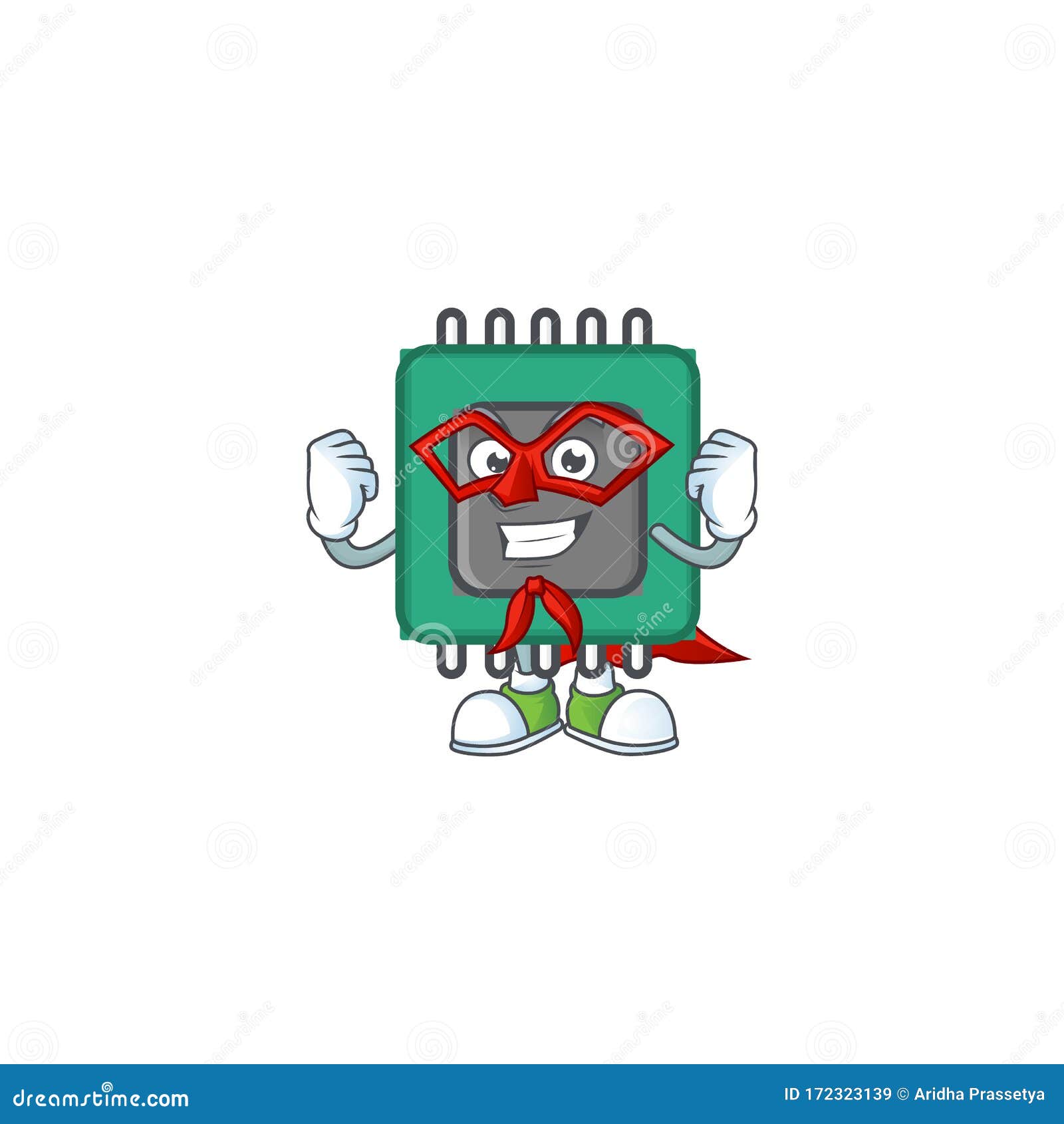 A Friendly Picture of RAM Dressed As a Super Hero Stock Vector ...