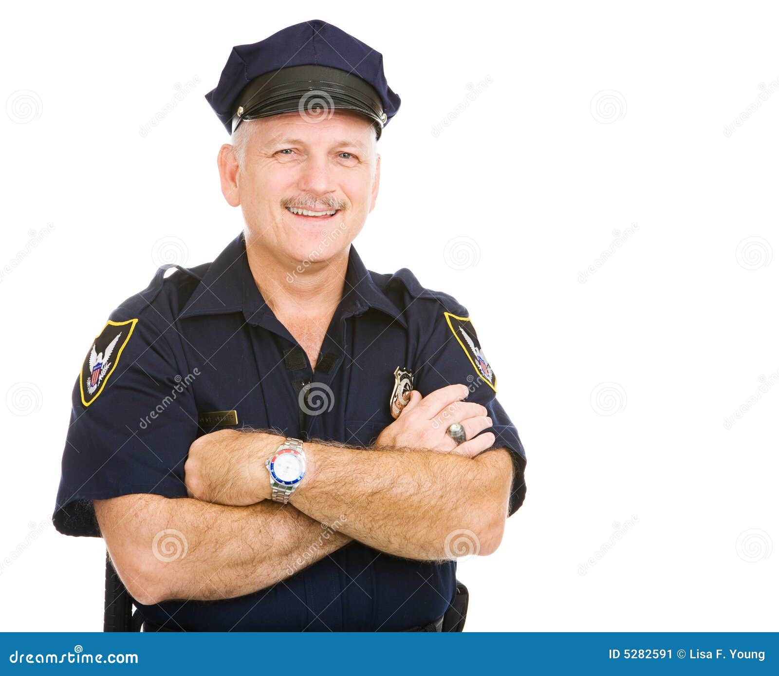 Friendly Policeman stock image. Image of male, caucasian - 5282591