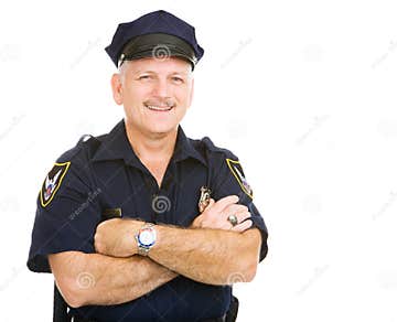 Friendly Policeman stock image. Image of male, caucasian - 5282591