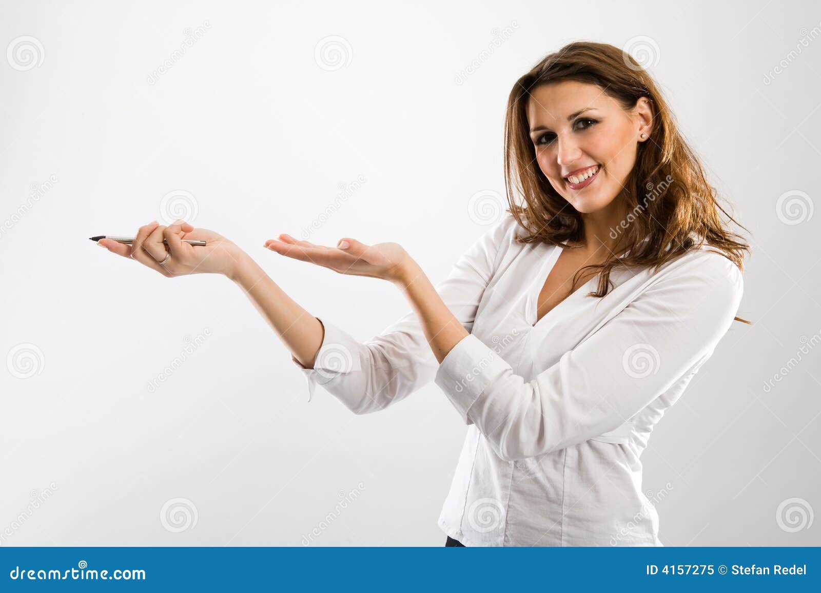 Friendly Presentation stock image. Image of invitation - 4157275