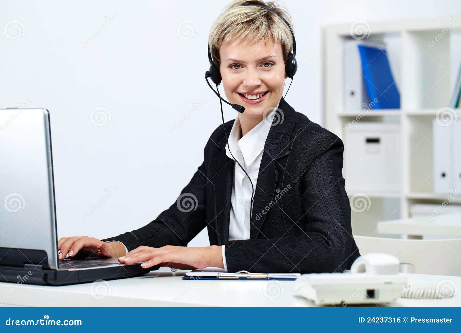 Friendly Receptionist Royalty Free Stock Image - Image: 24237316