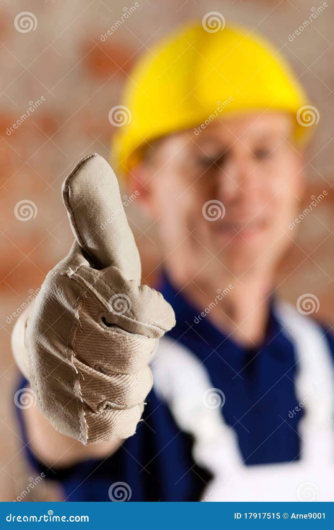 Friendly and Reliable Construction Worker Stock Image - Image of real ...