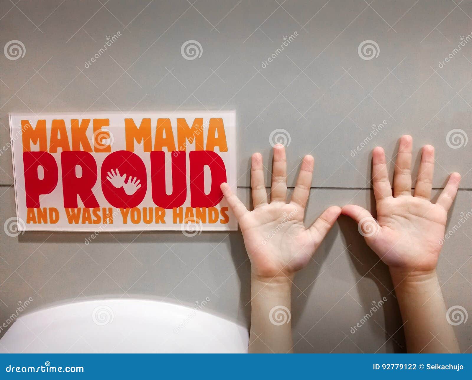 Friendly Reminder To Remember To Wash Your Hands Stock Photo - Image of ...