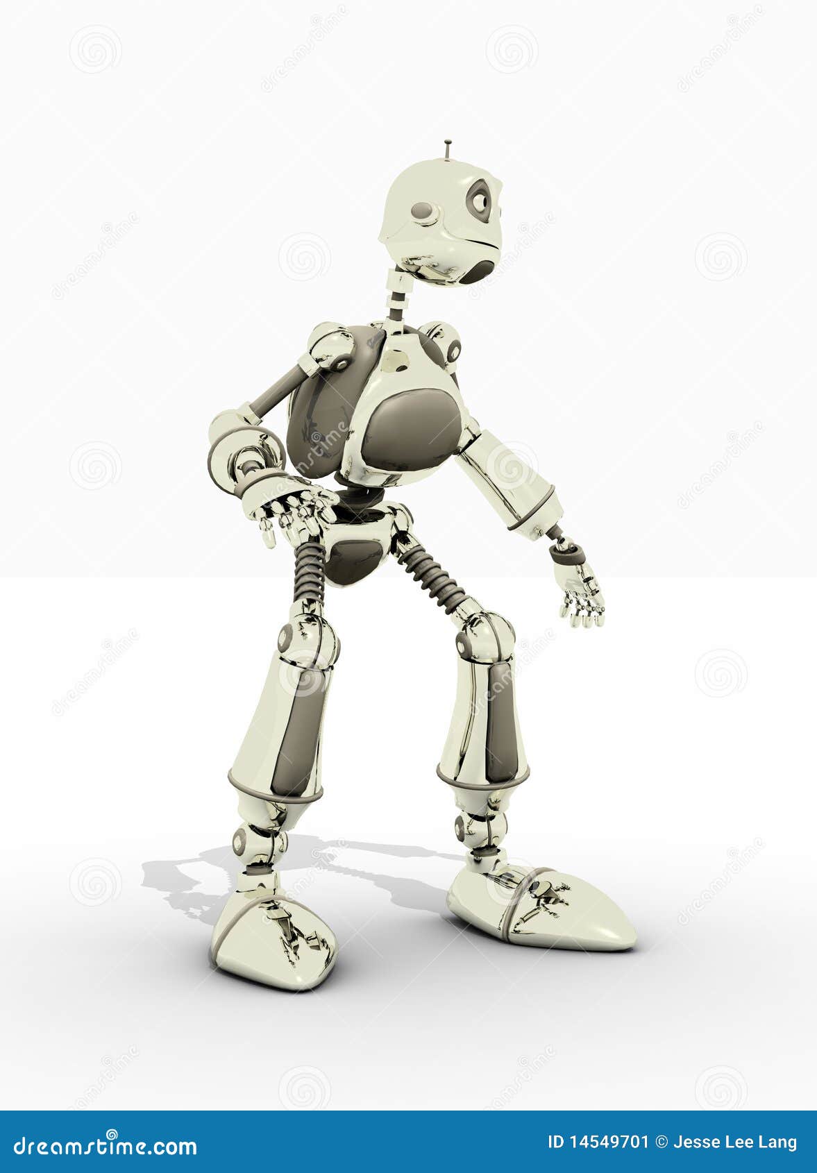 Friendly robot stock illustration. Illustration of robot - 14549701