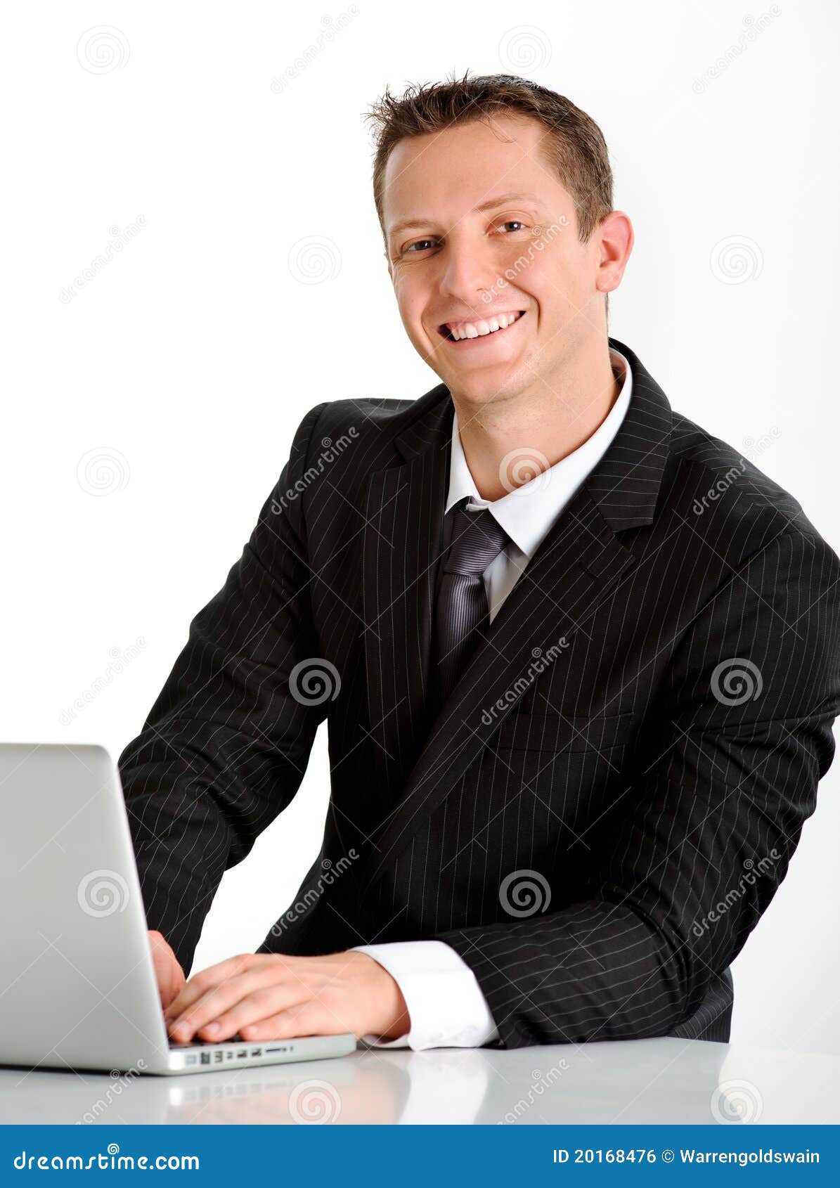 Friendly Sales Representative Stock Photo - Image of counter, computer ...