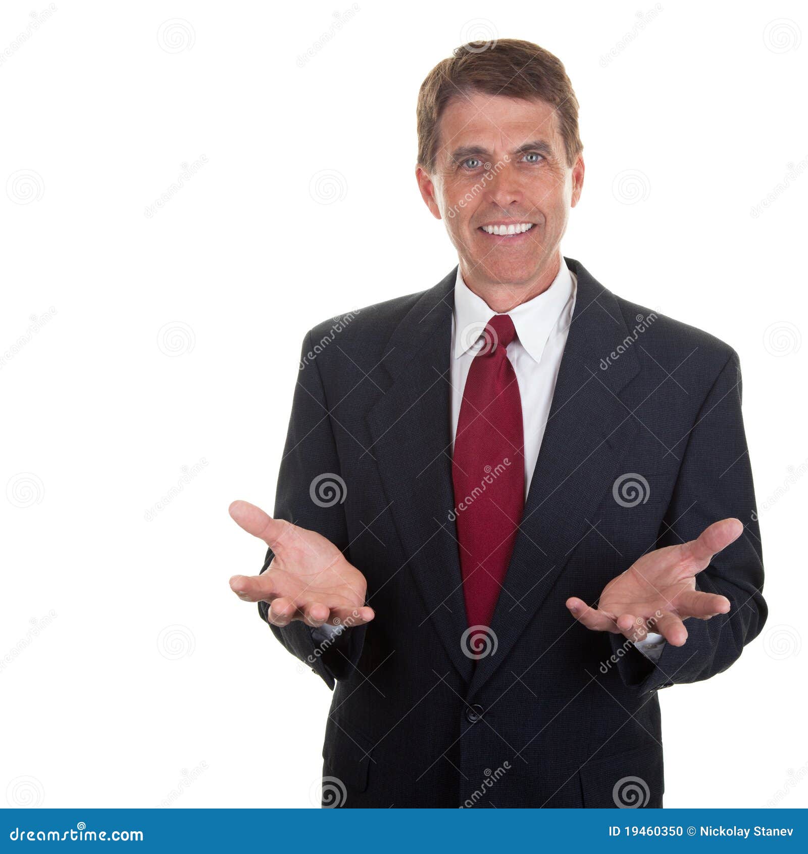 Friendly Salesman stock photo. Image of palm, gesture - 19460350