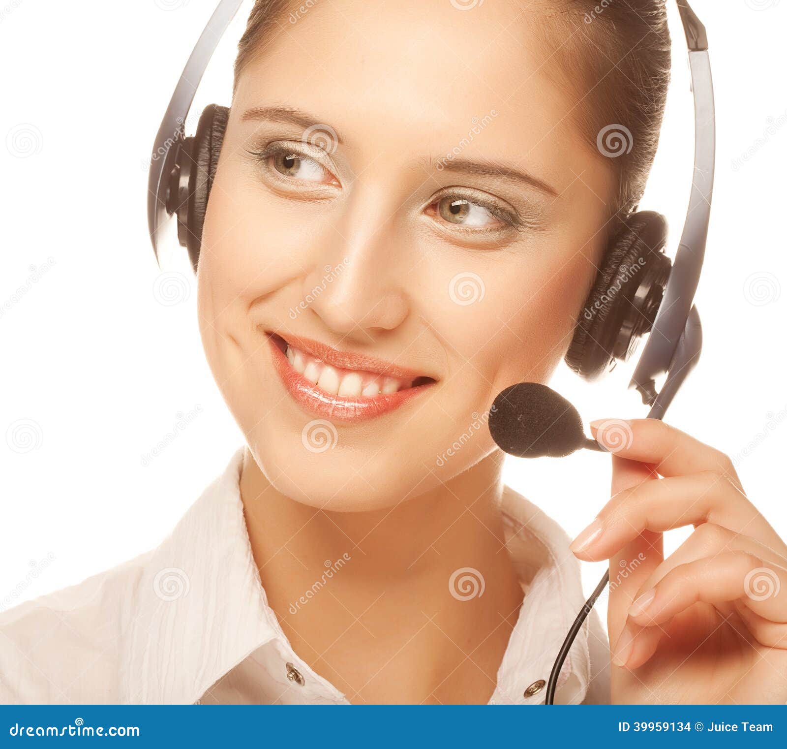 Friendly secretary stock photo. Image of caucasian, helpline - 39959134