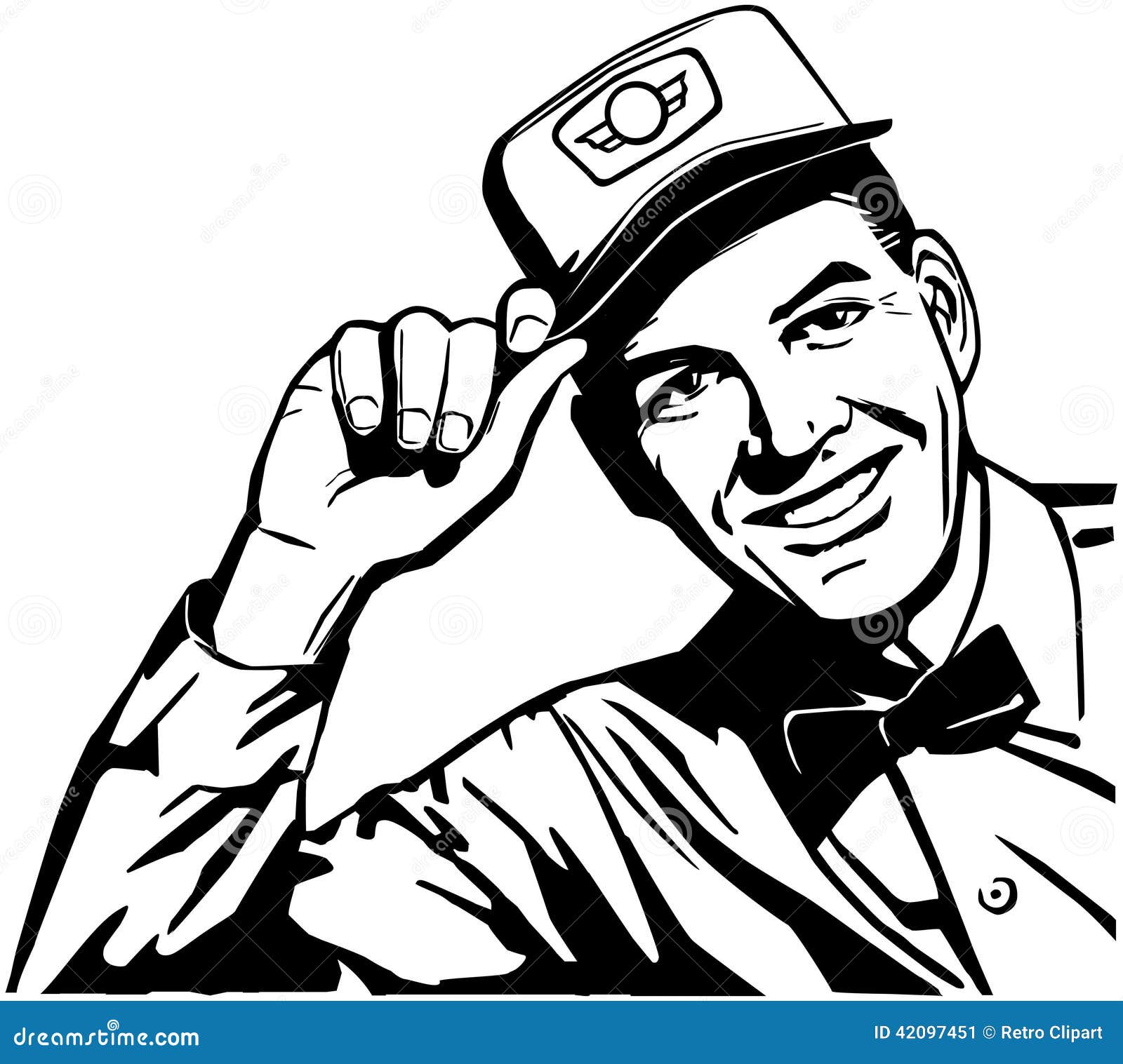 Friendly Service Man stock vector. Illustration of mechanics - 42097451