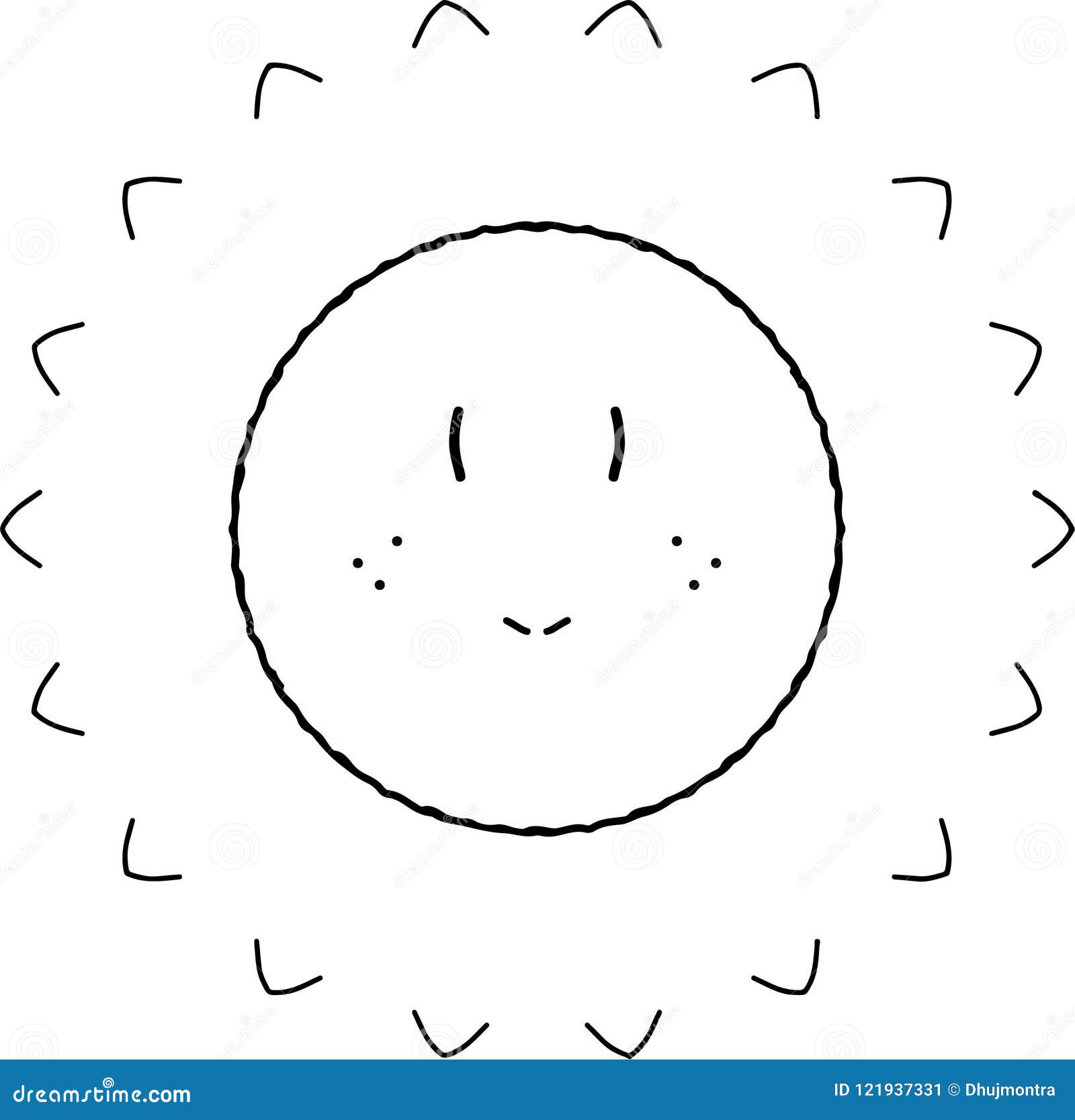 Friendly Shining Sun Cartoon Stock Vector - Illustration of delightful ...