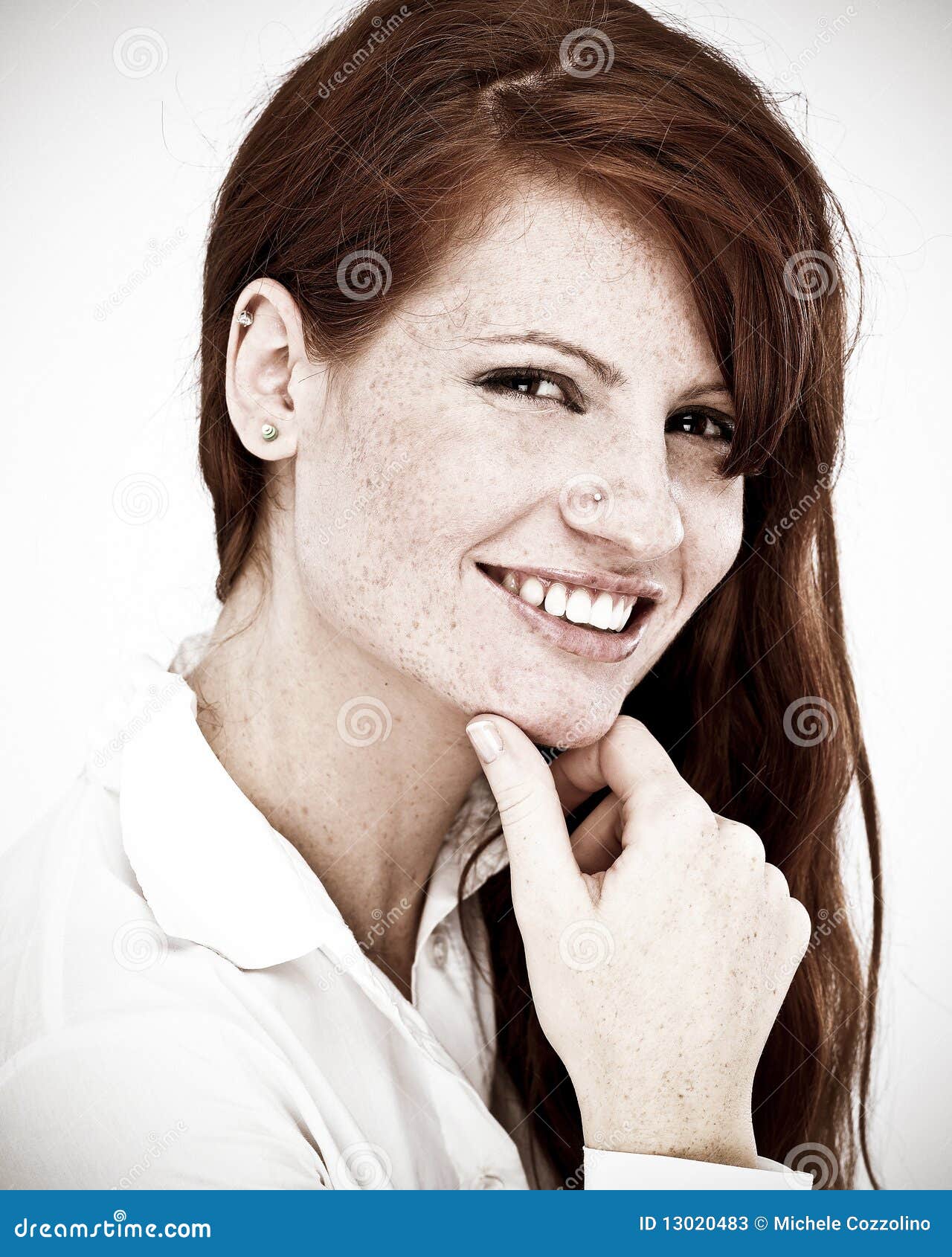 Friendly Smile stock image. Image of casual, isolated - 13020483