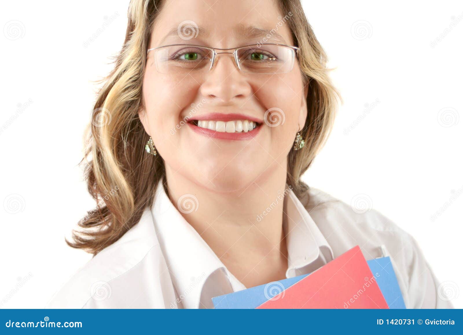 Friendly smile stock image. Image of courteous, boss, glasses - 1420731