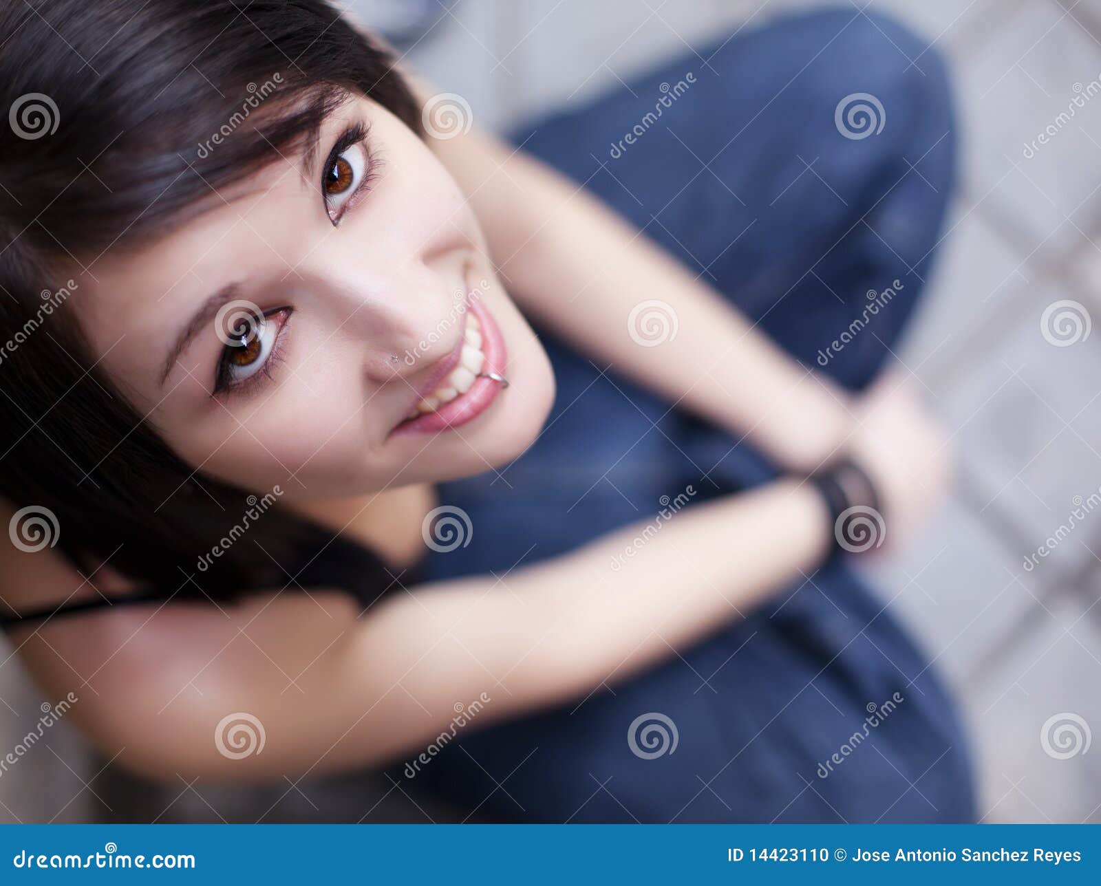 Friendly smile stock photo. Image of close, look, female - 14423110