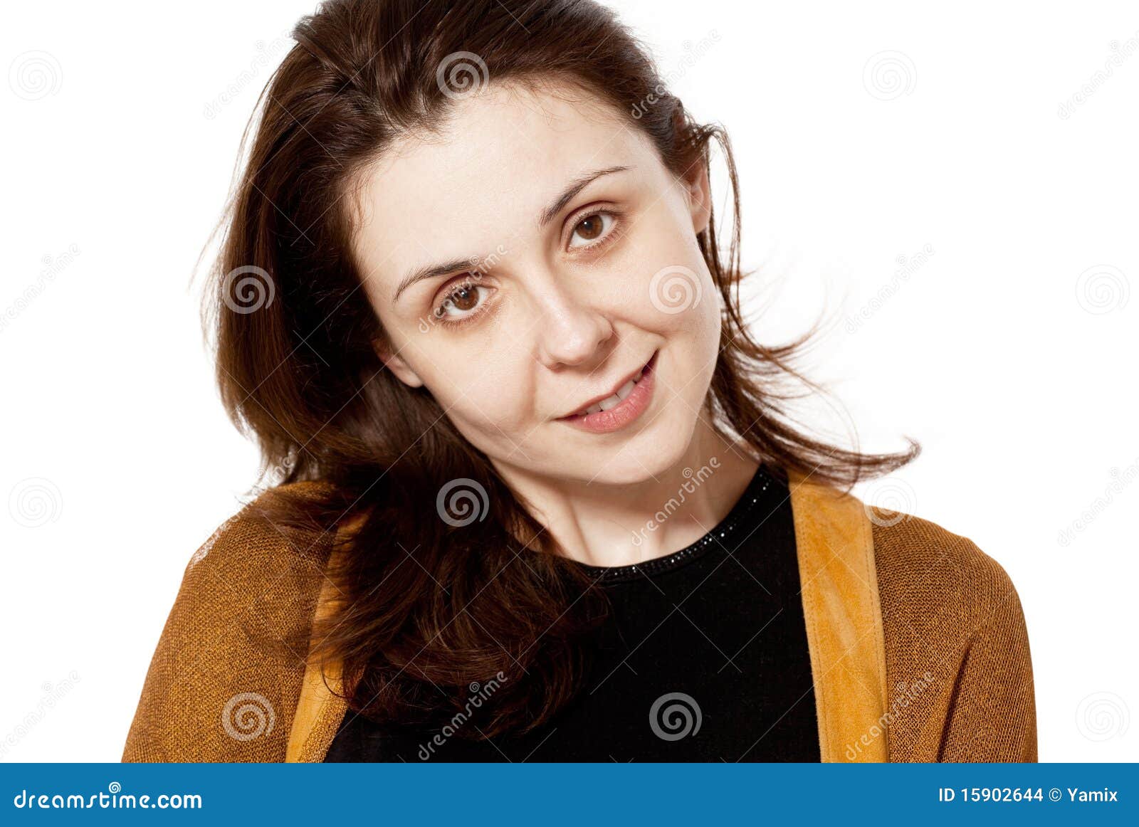 Friendly Smile stock photo. Image of hair, camera, smiling - 15902644