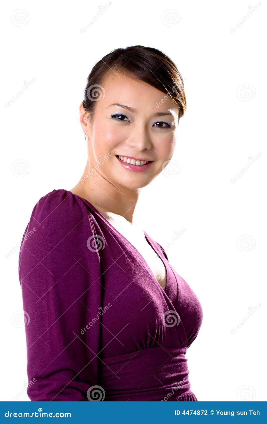Friendly Smile of Asian Girl Stock Photo - Image of confidence ...