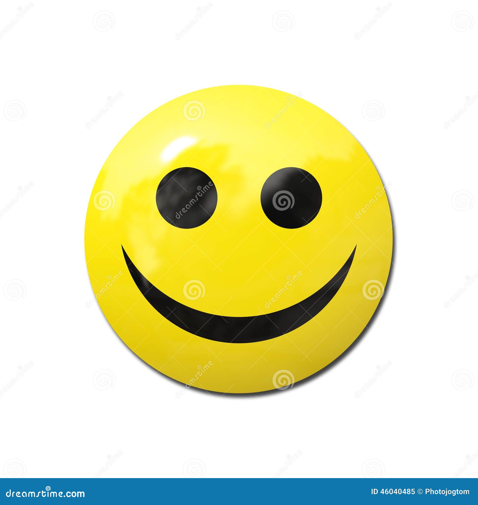 Friendly smiley stock illustration. Illustration of circle - 46040485