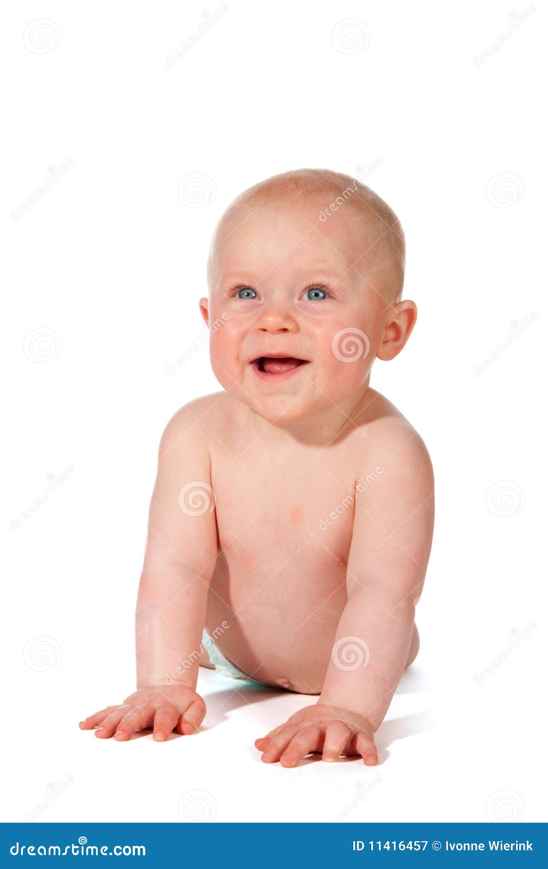 Friendly smiling baby stock image. Image of smiling, portrait - 11416457